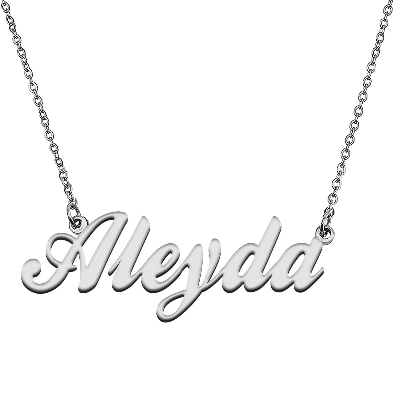 Custom Made Any Name Necklace Aleyda Stainless Steel Jewelry for Mother