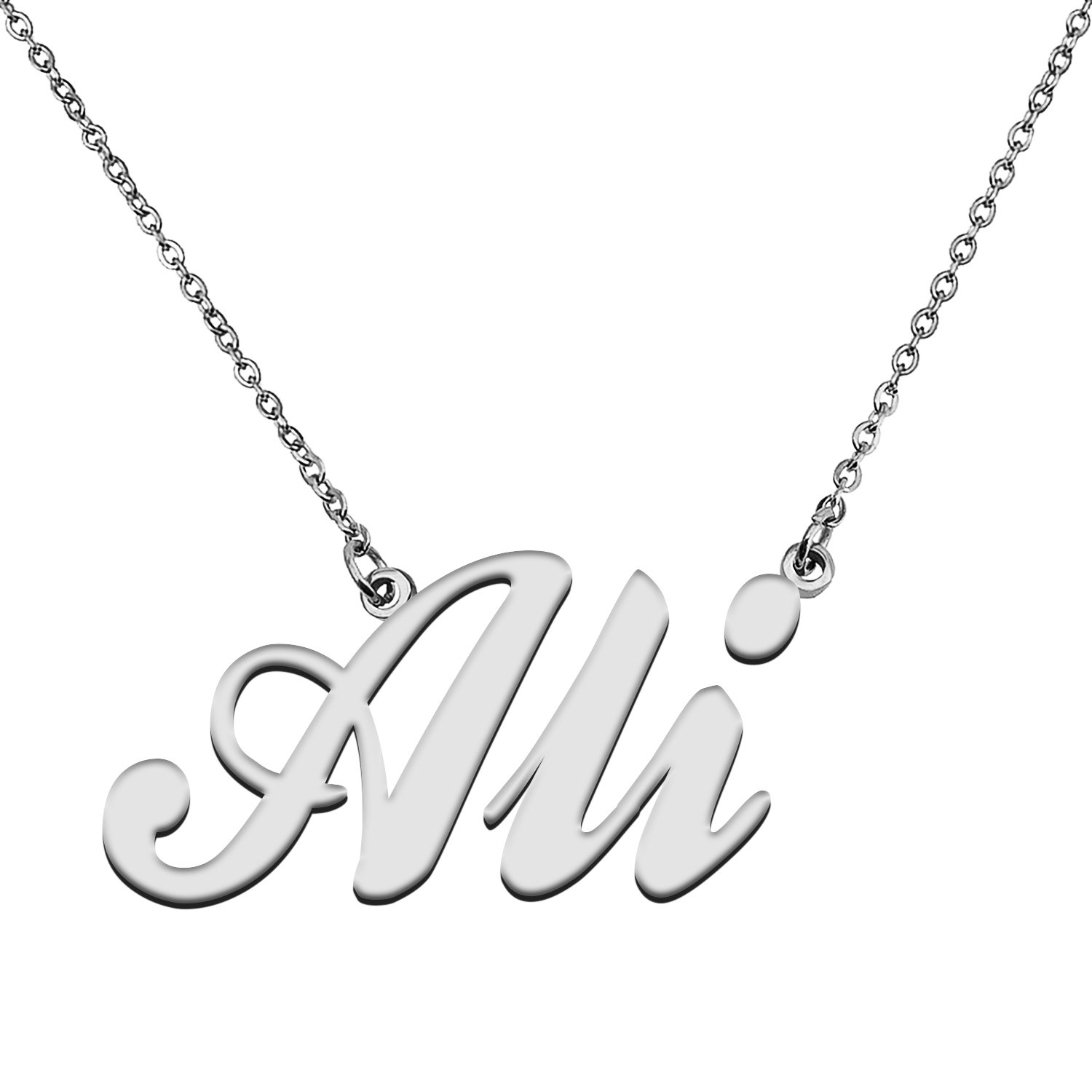Custom Made Any Name Necklace Ali Stainless Steel Jewelry for Mother