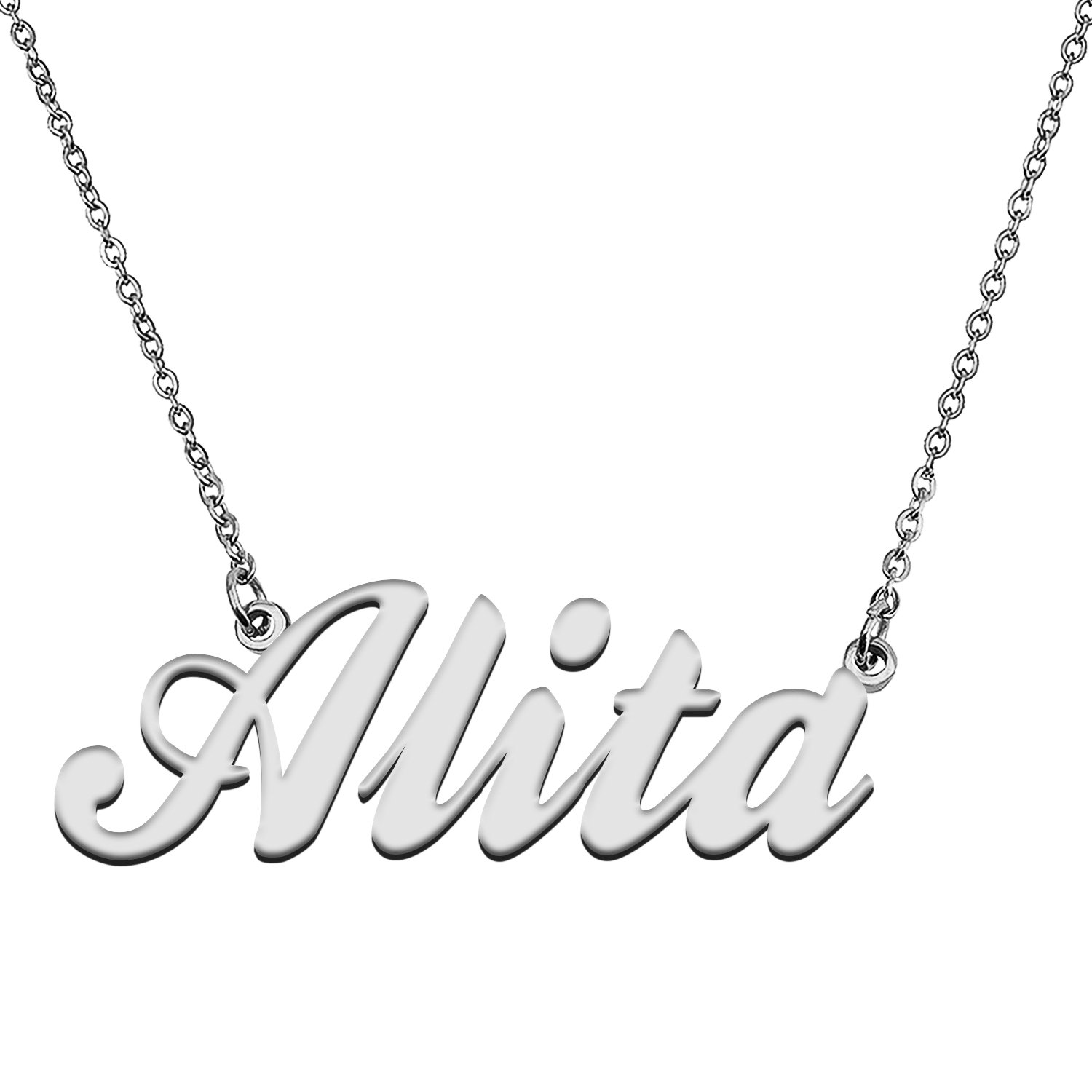 Custom Made Any Name Necklace Alita Stainless Steel Jewelry for Mother