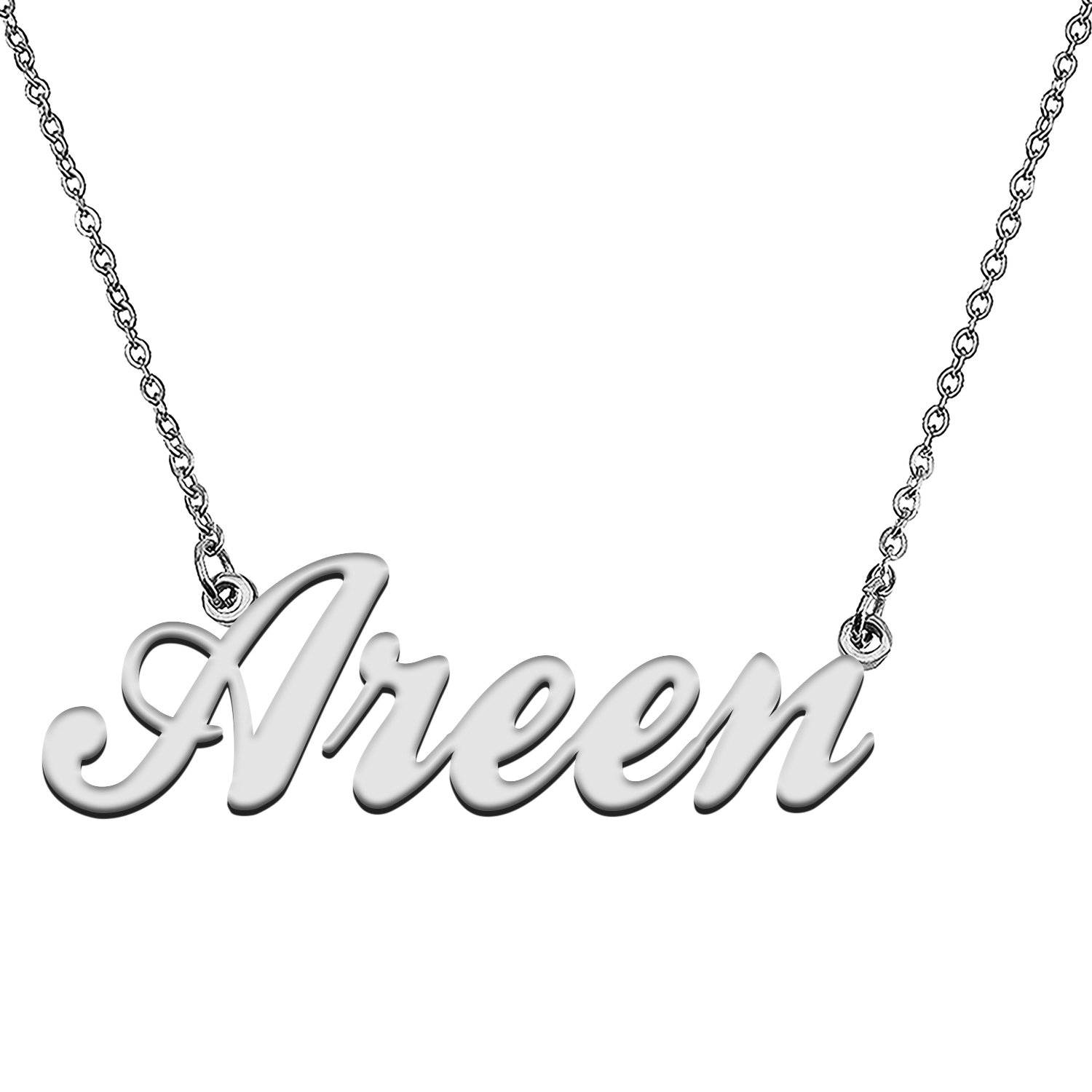 Custom Made Any Name Necklace Areen Stainless Steel Jewelry for Mother