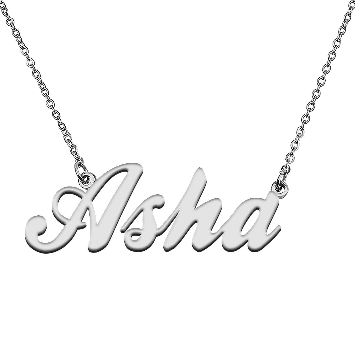 Custom Made Any Name Necklace Asha Stainless Steel Jewelry for Mother