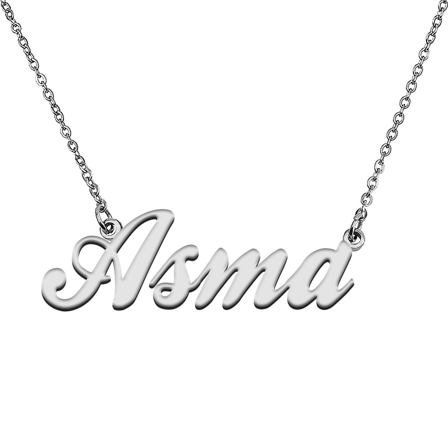 Custom Made Any Name Necklace Asma Stainless Steel Jewelry for Mother