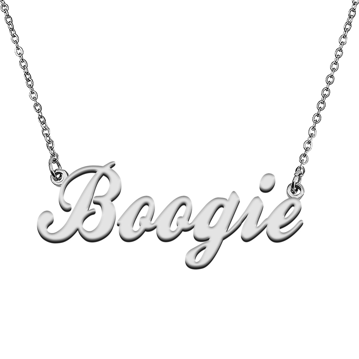 Custom Made Any Name Necklace Boogie Stainless Steel Jewelry for Mother