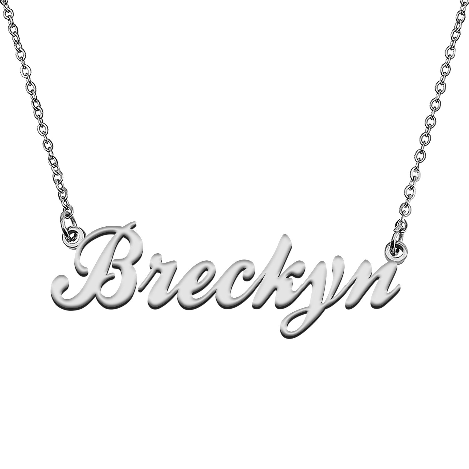 Custom Made Any Name Necklace Breckyn Stainless Steel Jewelry for Mother