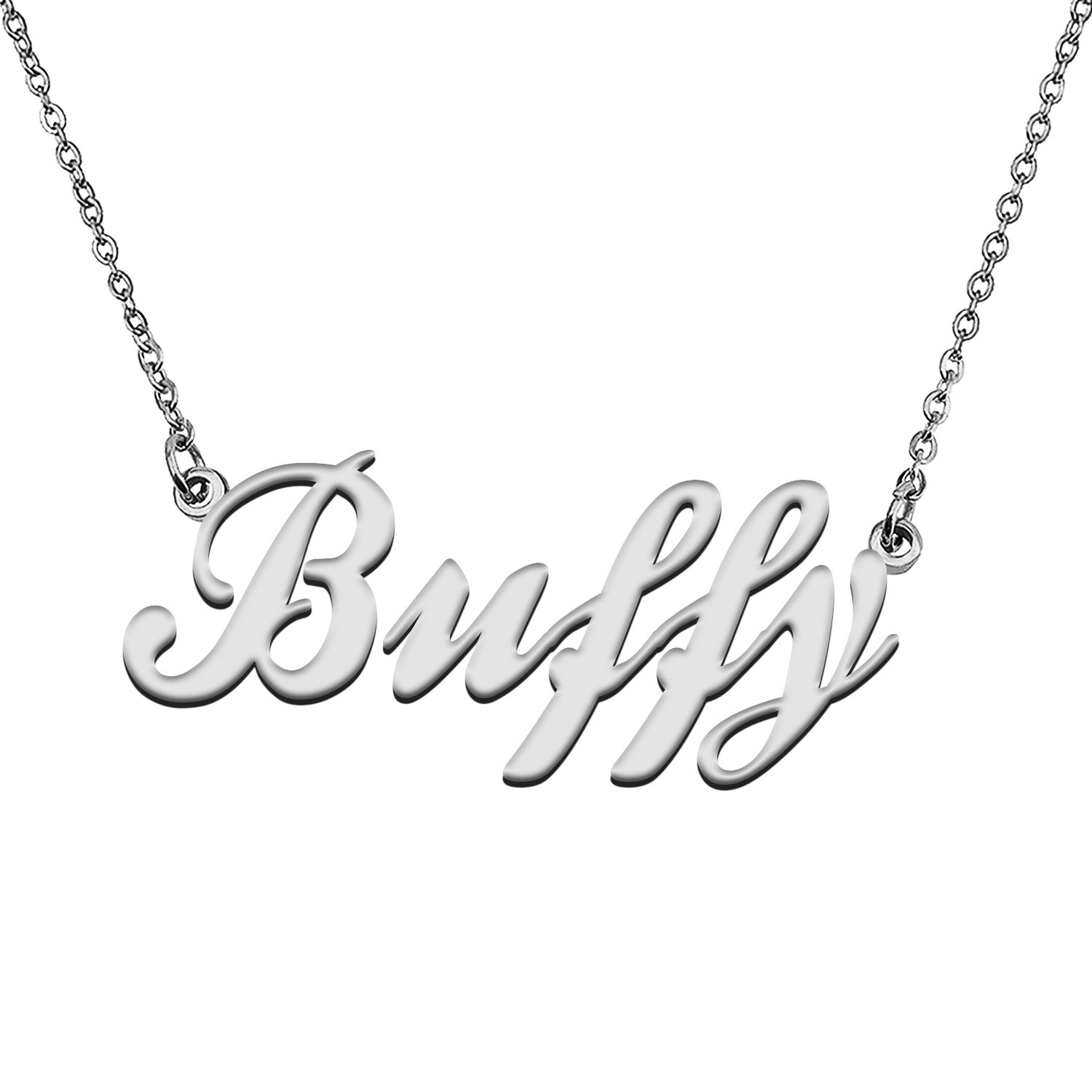 Custom Made Any Name Necklace Buffy Stainless Steel Jewelry for Mother