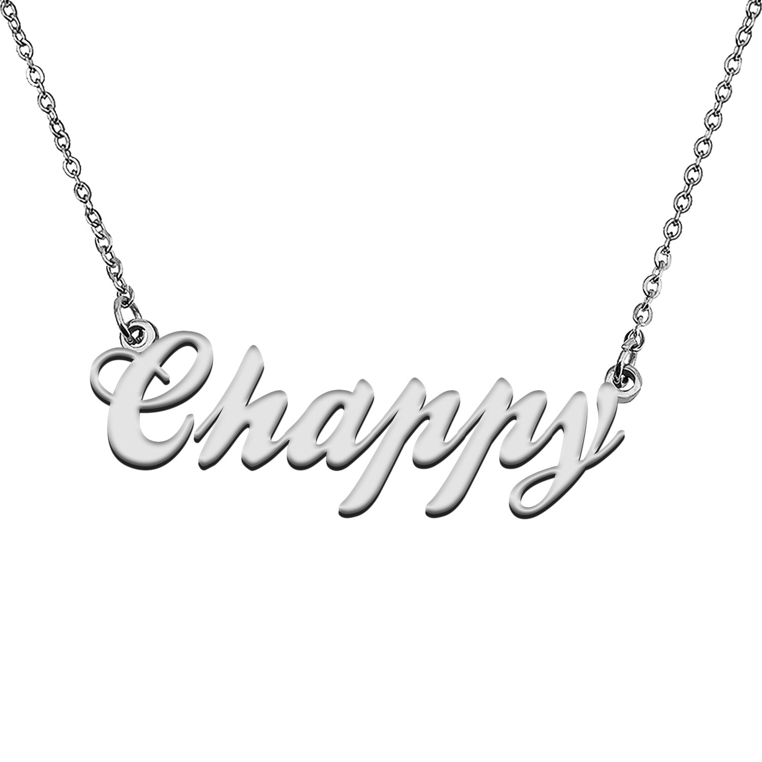 Custom Made Any Name Necklace Chappy Stainless Steel Jewelry for Mother