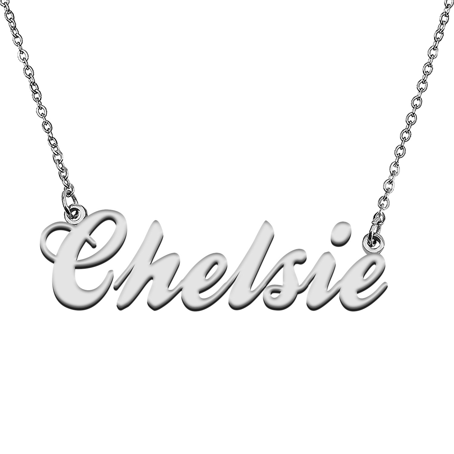 Custom Made Any Name Necklace Chelsie Stainless Steel Jewelry for Mother