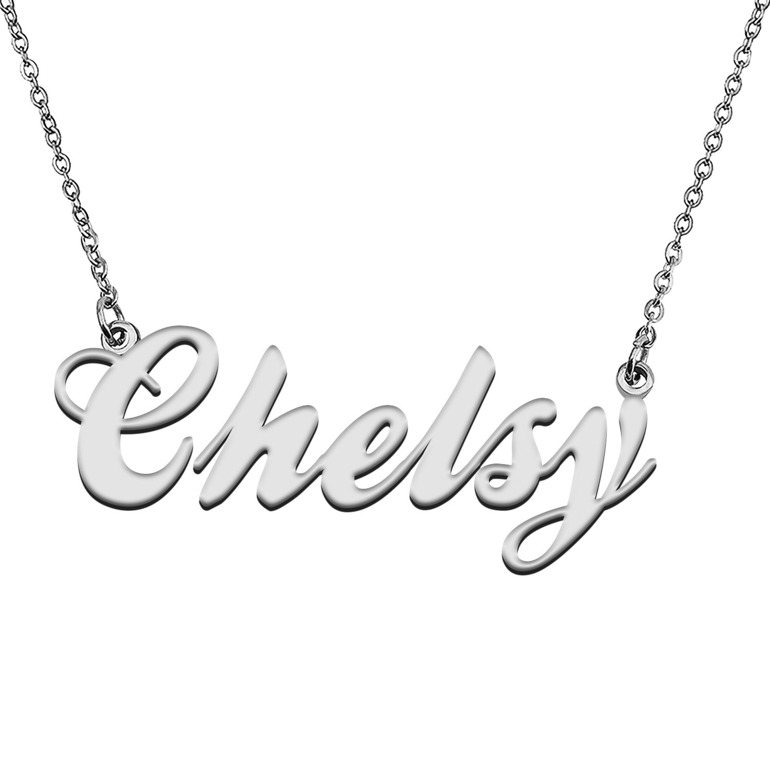 Custom Made Any Name Necklace Chelsy Stainless Steel Jewelry for Mother