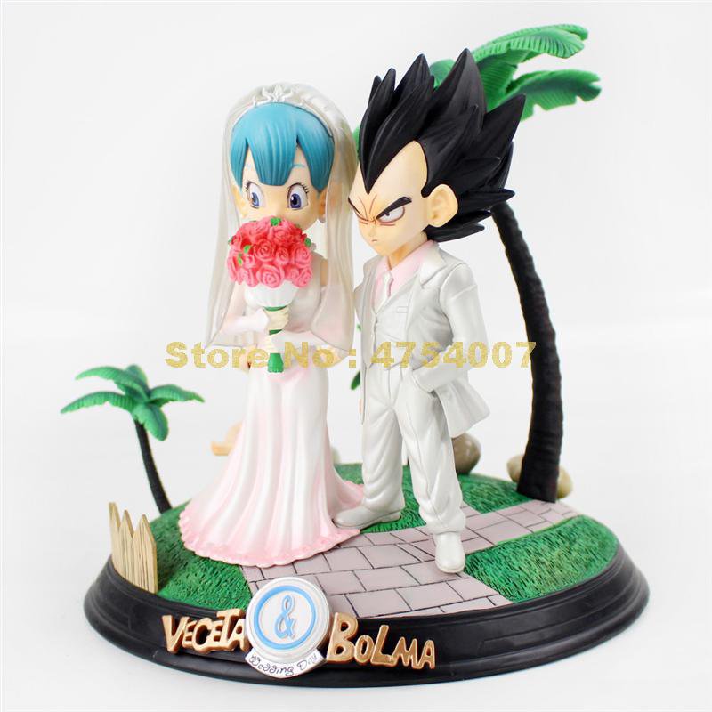 2pcs/set anime dragonball dragon ball z dbz vegeta bulma wedding ...