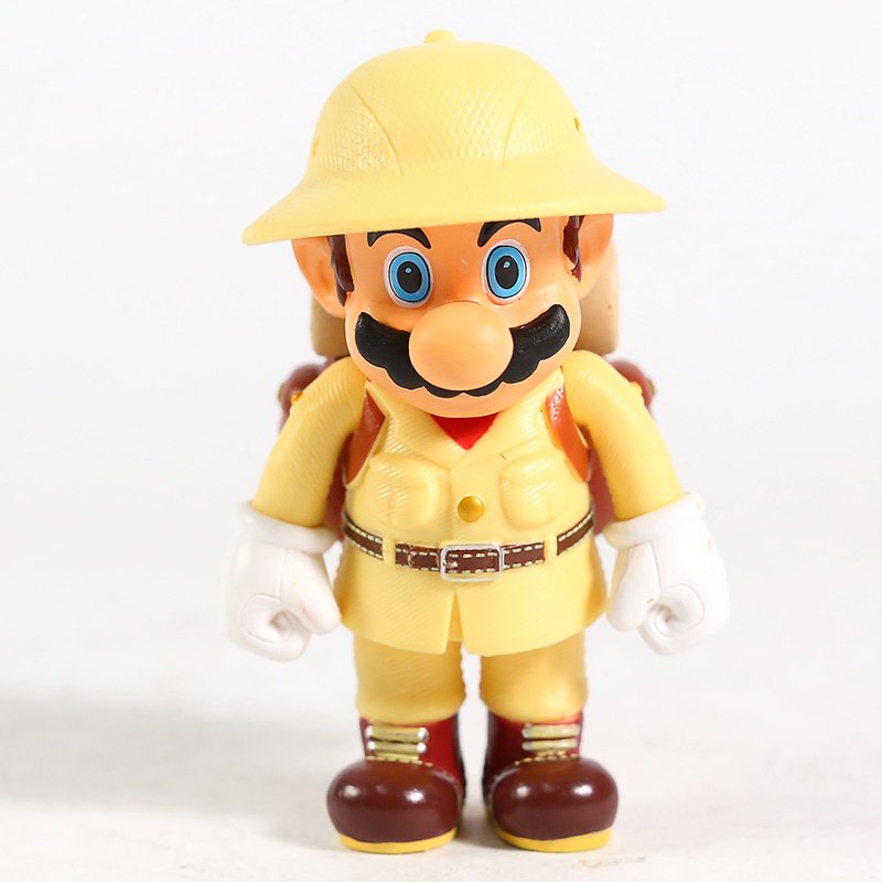 Super Mario Odyssey Explorer Outfit Mario Mini PVC Figure Toy 10pcs/lot
