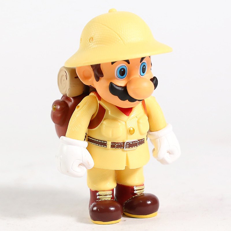 Super Mario Odyssey Explorer Outfit Mario Mini PVC Figure Toy 10pcs/lot
