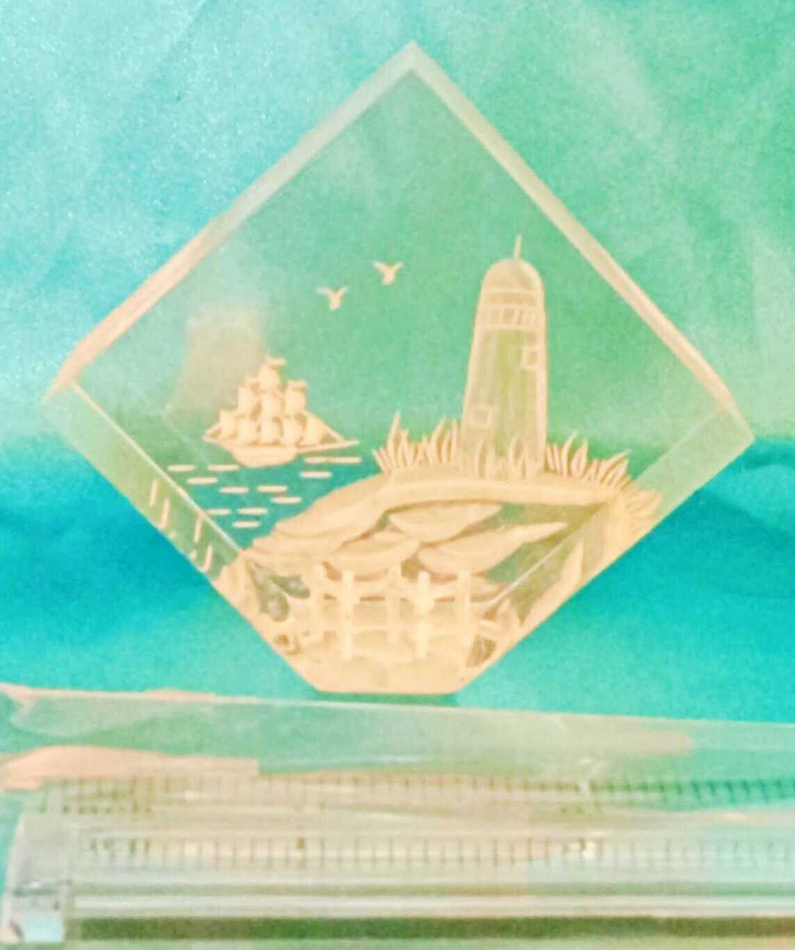 LIGHTHOUSE - Clear Transparent PAPERWEIGHT