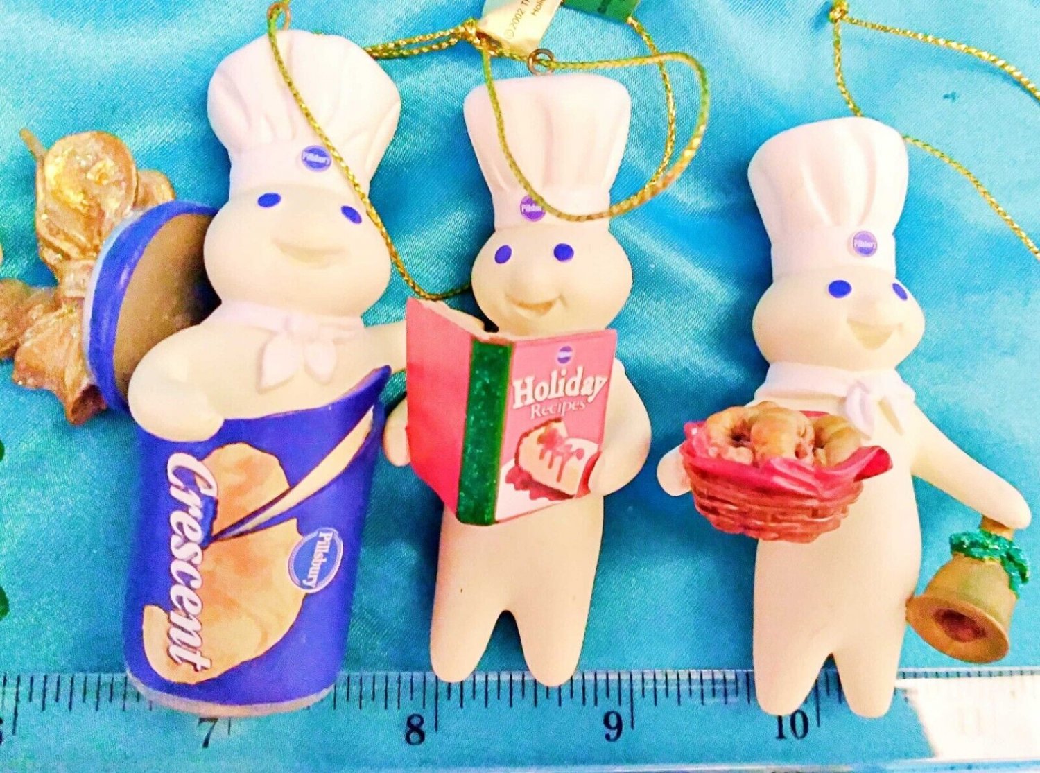 Set of 6 - PILLSBURY DOUGHBOY POPPIN FRESH Danbury Mint Christmas ...