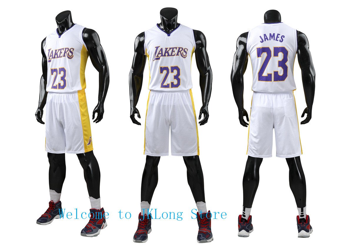 NBA Basketball L.A. Lakers LAL Cosplay Costume Sports Wear Uniform T ...