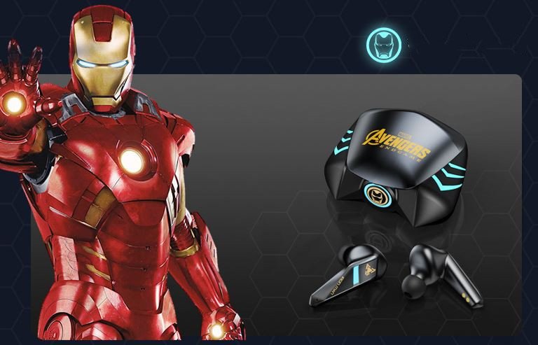 Marvel Wireless Earbuds Bluetooth Headphones Stereo Bass,Earphones ...
