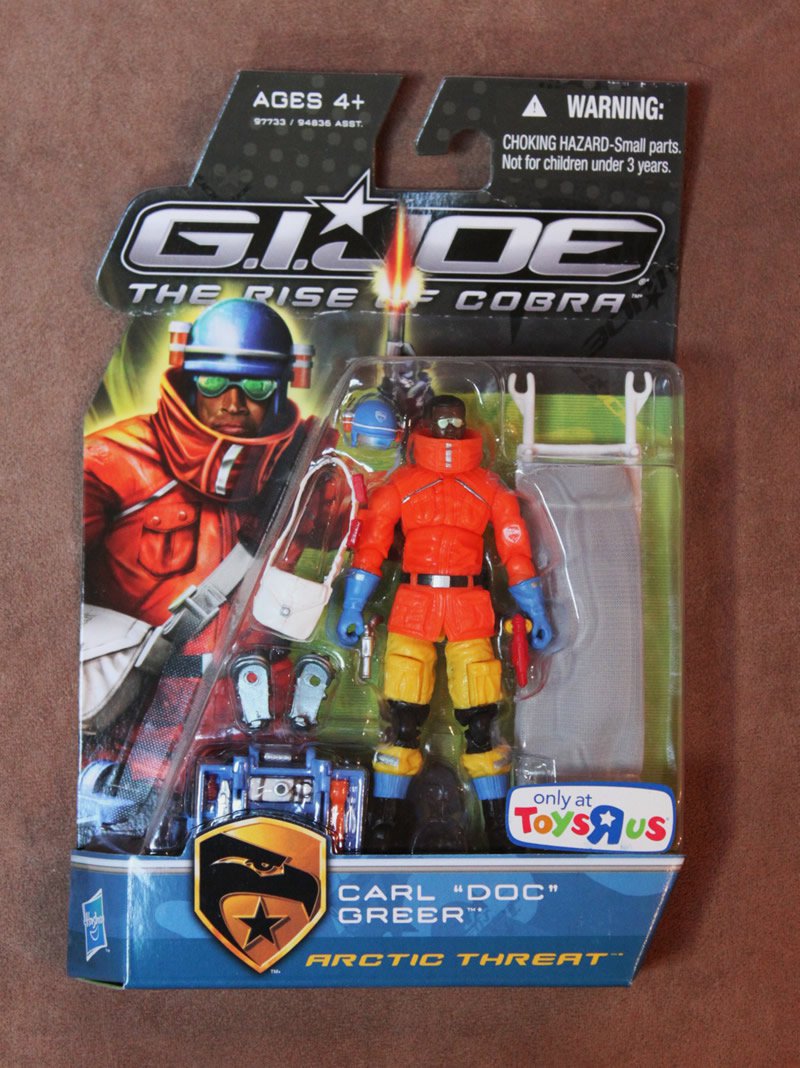 GI Joe arctic DOC GREER Rise Cobra TRU MOC RARE roc