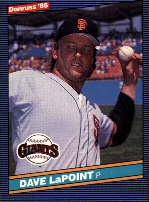1986 Donruss 387 Dave LaPoint