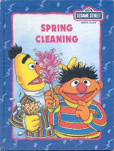 SESAME STREET SPRING CLEANING 1992 CHILDREN'S HARDBACK BOOK NEAR MINT