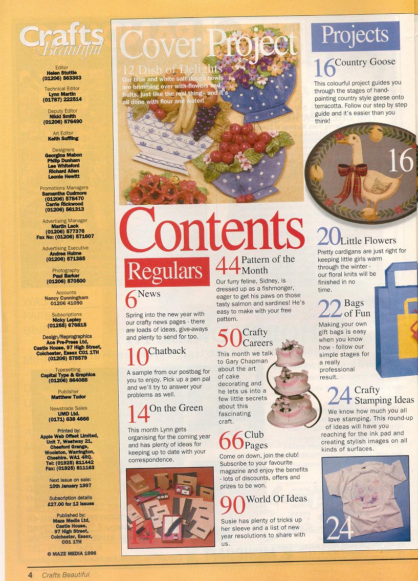 CRAFTS BEAUTIFUL MAGAZINE 97/02 - FEBRUARY 1997 MINT BACK ISSUE NEW OLD ...