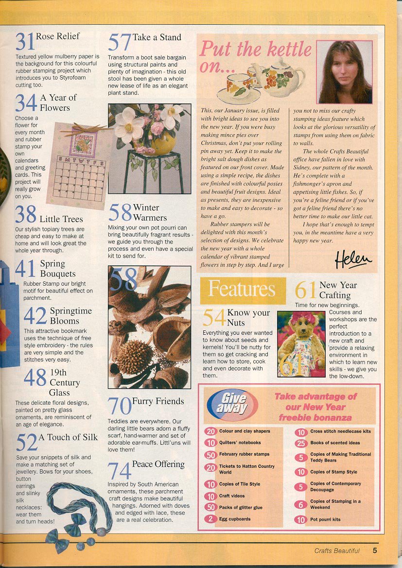 CRAFTS BEAUTIFUL MAGAZINE 97/02 - FEBRUARY 1997 MINT BACK ISSUE NEW OLD ...