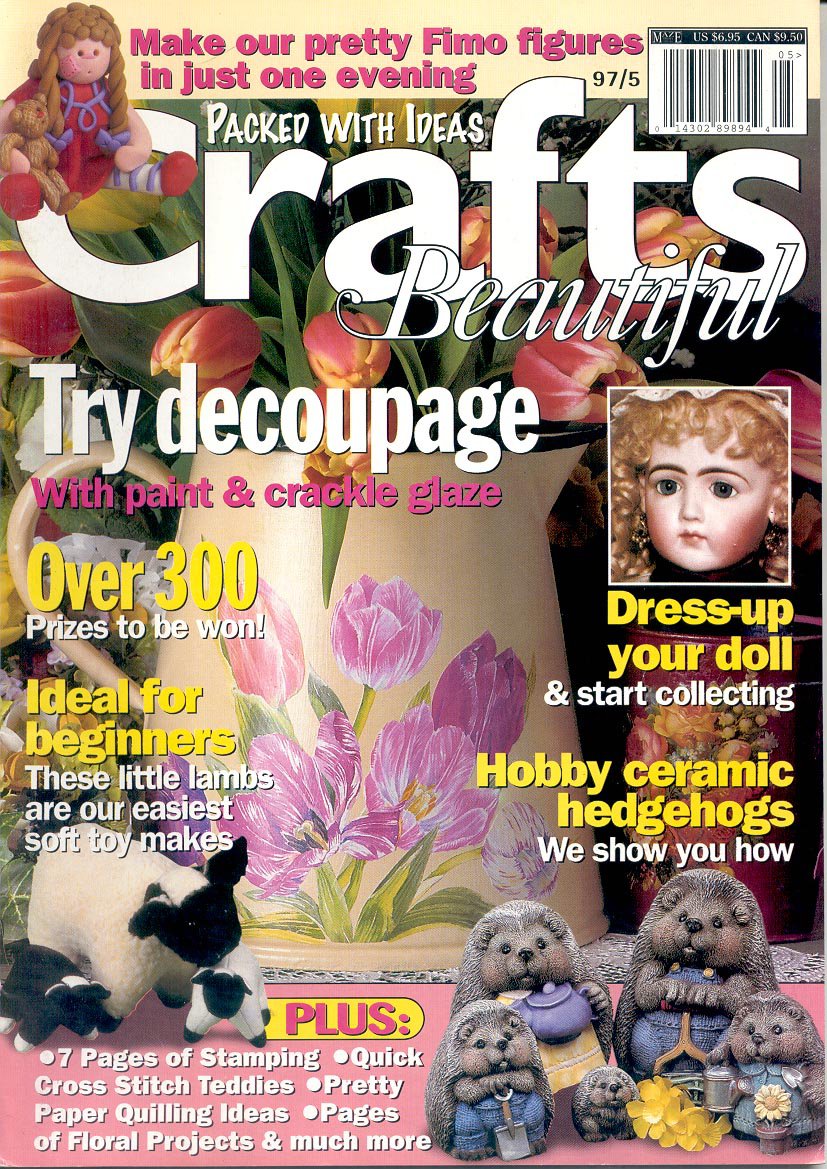 CRAFTS BEAUTIFUL MAGAZINE 97/05 - MAY 1997 BACK ISSUE MINT NEW OLD STOCK