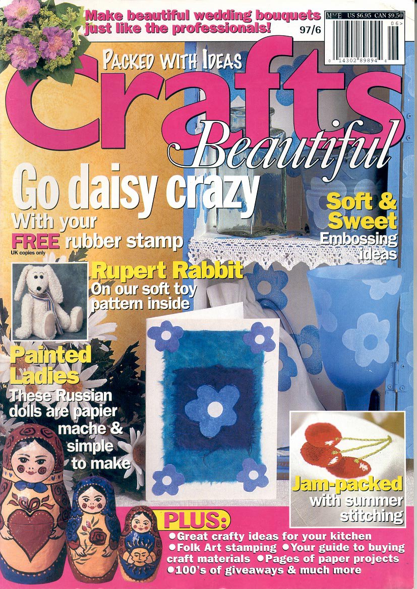 CRAFTS BEAUTIFUL MAGAZINE 97/06 - JUNE 1997 BACK ISSUE NEAR MINT NEW ...