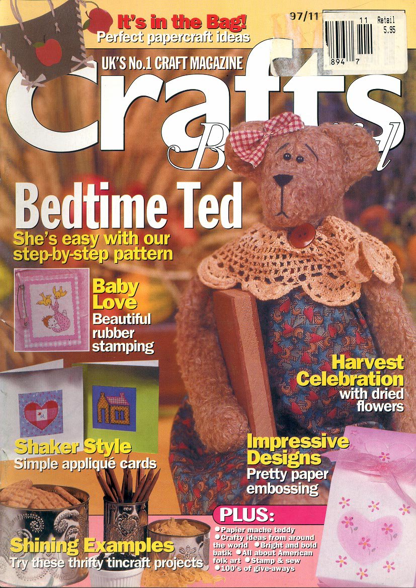 CRAFTS BEAUTIFUL MAGAZINE 97/11 - NOVEMBER 1997 BACK ISSUE MINT NEW OLD ...