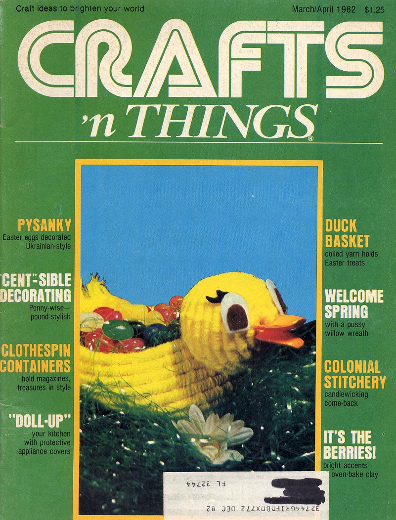 CRAFTS N THINGS BACK ISSUE MAGAZINE MARCH - APRIL 1982 VERY GOOD CONDITION