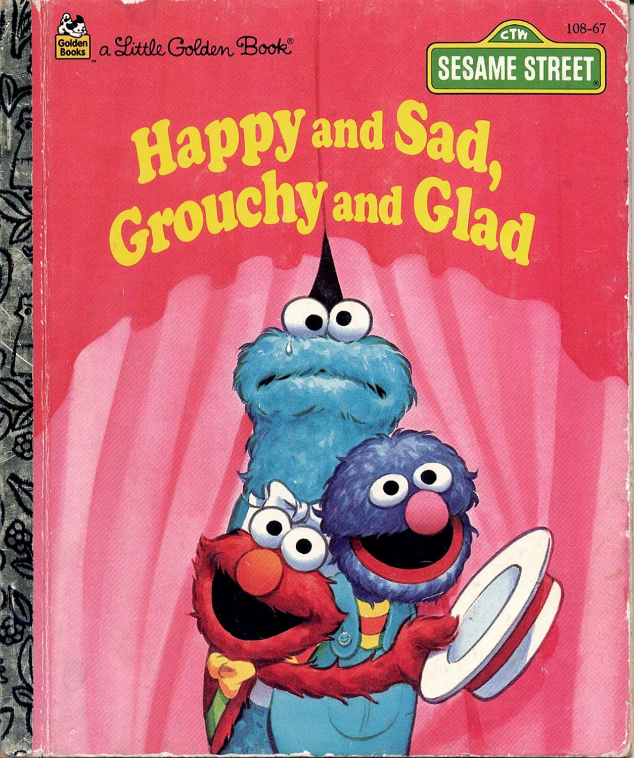 A LITTLE GOLDEN BOOK- SESAME STREET- HAPPY AND SAD GROUCHY AND GLAD ...