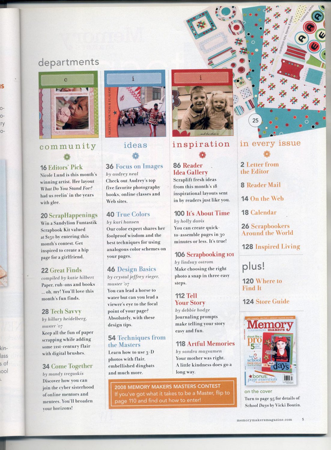 MEMORY MAKERS SCRAPBOOKING CRAFT MAGAZINE AUGUST SEPTEMBER 2007 MINT