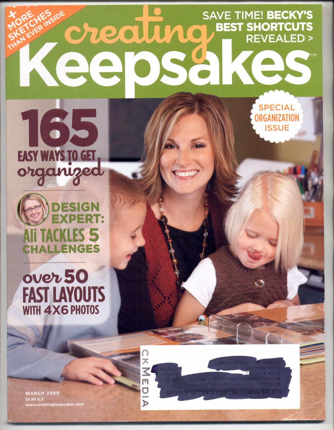 CREATING KEEPSAKES SCRAPBOOKING CRAFT MAGAZINE MARCH 2009 NEAR MINT
