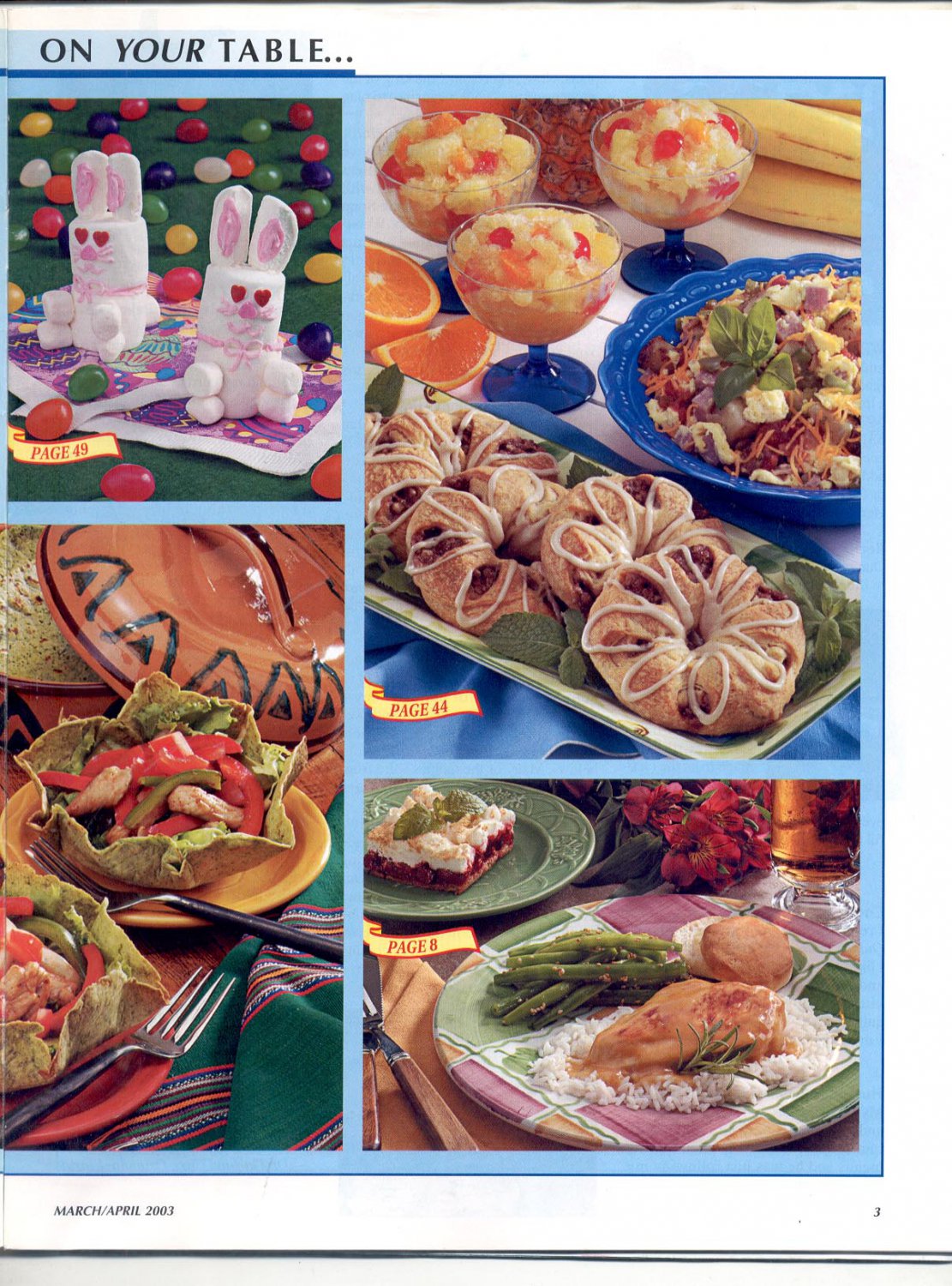 TASTE OF HOME'S QUICK COOKING MAGAZINE ~ LEMONADE PIE ~ MARCH APRIL 2003 NM