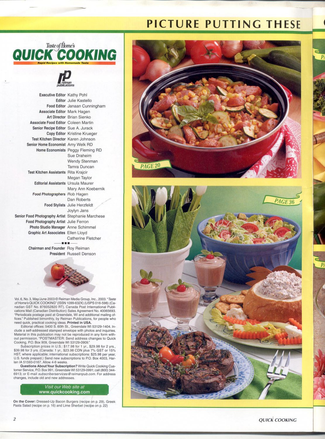 TASTE OF HOME'S QUICK COOKING MAGAZINE ~ FAST FROSTY FAVORITES ~ MAY ... TASTE OF HOME'S QUICK COOKING MAGAZINE ~ FAST FROSTY FAVORITES ~ MAY ...