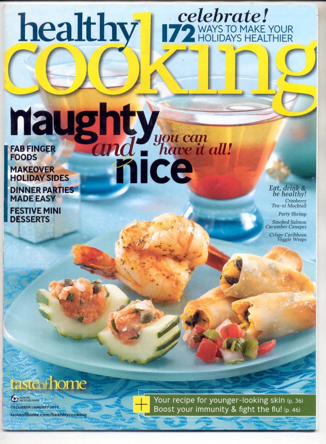 TASTE OF HOME'S HEALTHY COOKING MAGAZINE ~ NAUGHTY AND NICE ~ DECEMBER ...