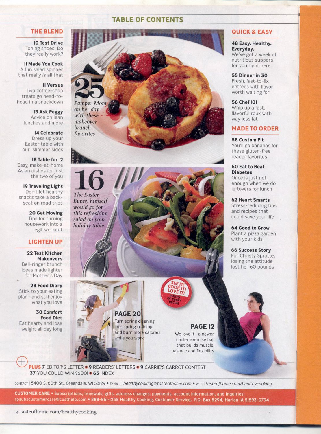 TASTE OF HOME'S HEALTHY COOKING MAGAZINE ~ PRIZEWINNING VEGGIE RECIPES ...