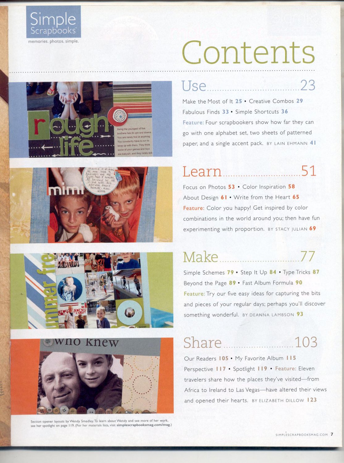 SIMPLE SCRAPBOOKS CRAFTS MAGAZINE ~ 16 WAYS TO SCRAP SMARTER ~ JULY ...