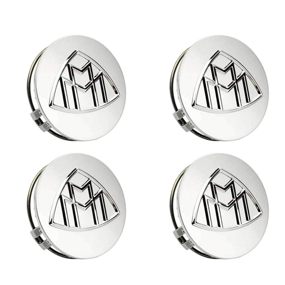 75mm Maybach Hubcap Chrome Silver Wheel Center Wheel Cover