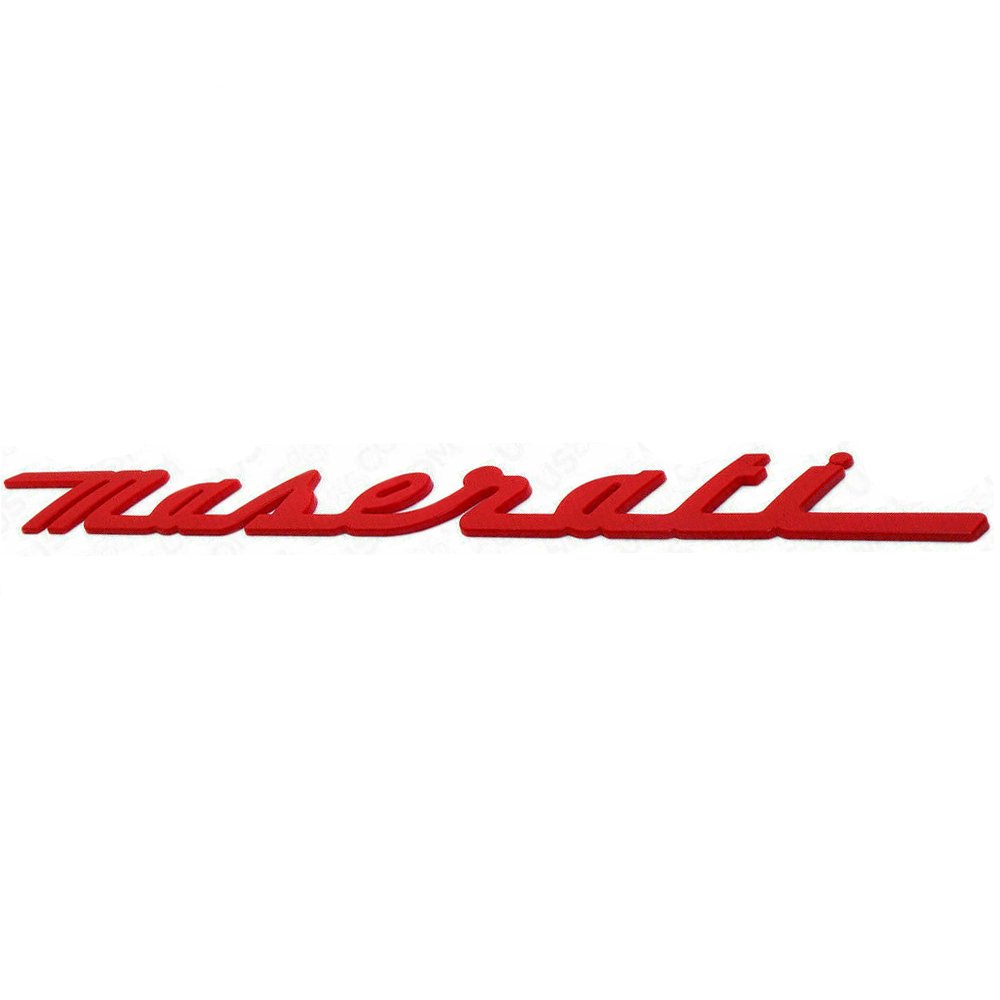 Maserati Red Trunk Letter 3D Sticker Emblem Badge Logo Ornament