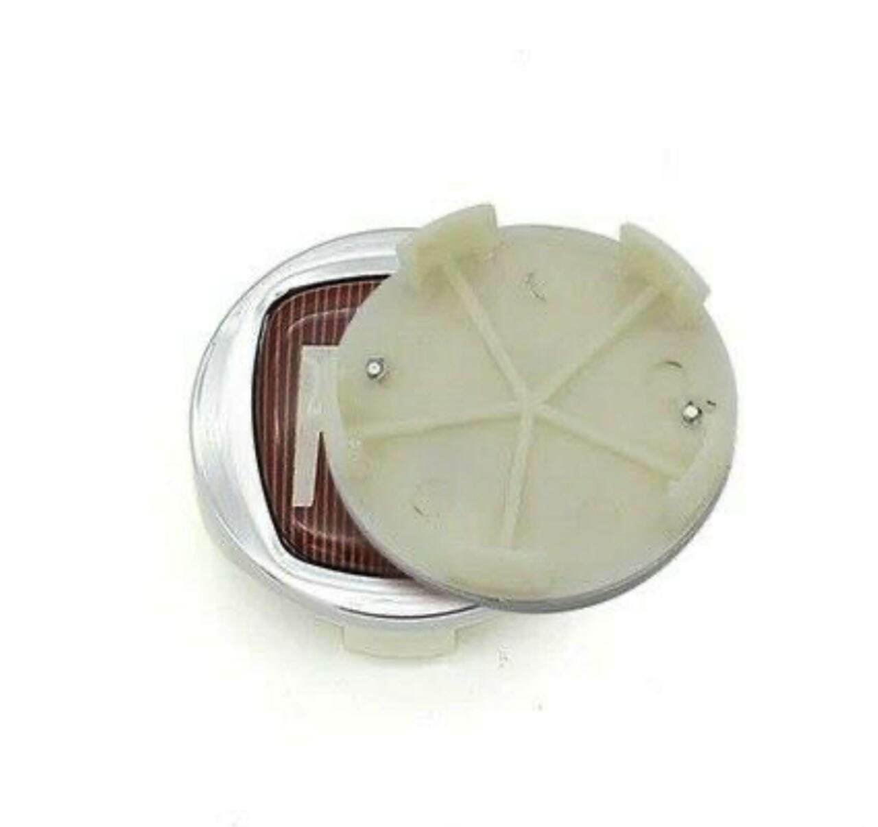 60mm Fiat Silver Red Hubcap Center Wheel Cover Cap Set
