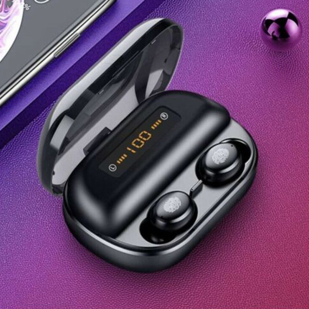 Earbuds Bluetooth Black Cool Music