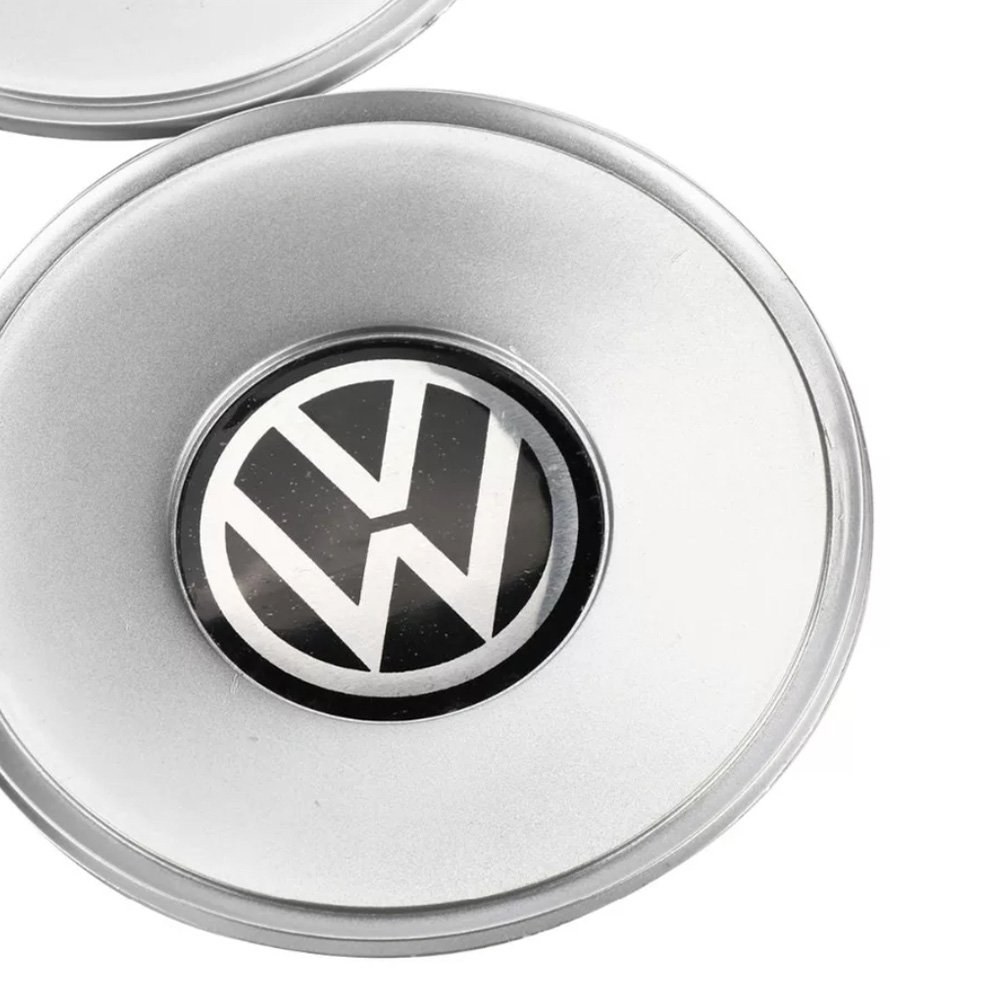 4x 155mm Volkswagen for VW 3B0601149 Emblem Logo Set Hubcaps Center ...