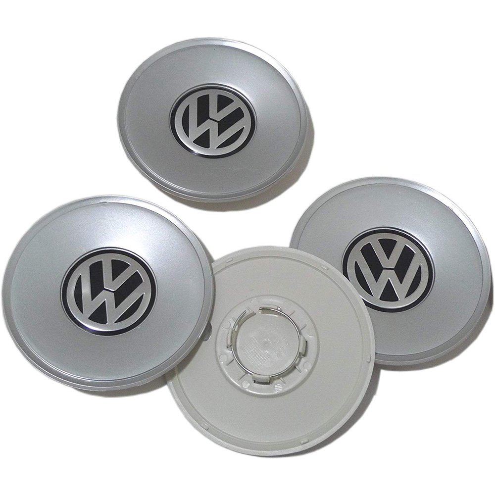4x 155mm Volkswagen for VW 3B0601149 Emblem Logo Set Hubcaps Center ...