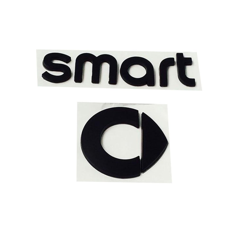 Smart Black Emblem Sticker Logo Sign Trunk