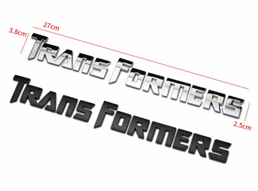 3D Black Metal Transformers Autobot Deception Car Emblem Badge Decal ...