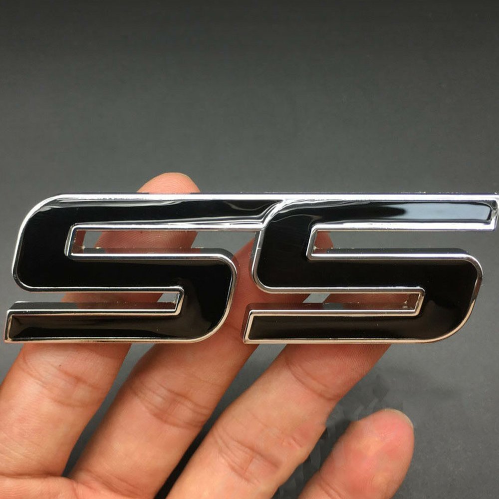 2pcs Metal SS Emblems Car Badge Sticker Decal For Chevrolet Chevy ...