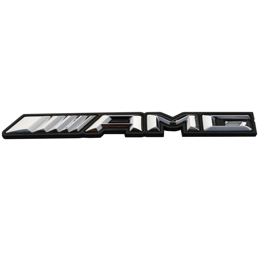 Chrome ABS ////AMG Letters Trunk Grill Emblem Hood Badge for Mercedes ...