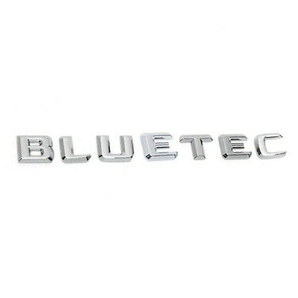 Chrome Flat Letters BLUETEC Trunk Badge Badge Emblems for Mercedes Benz