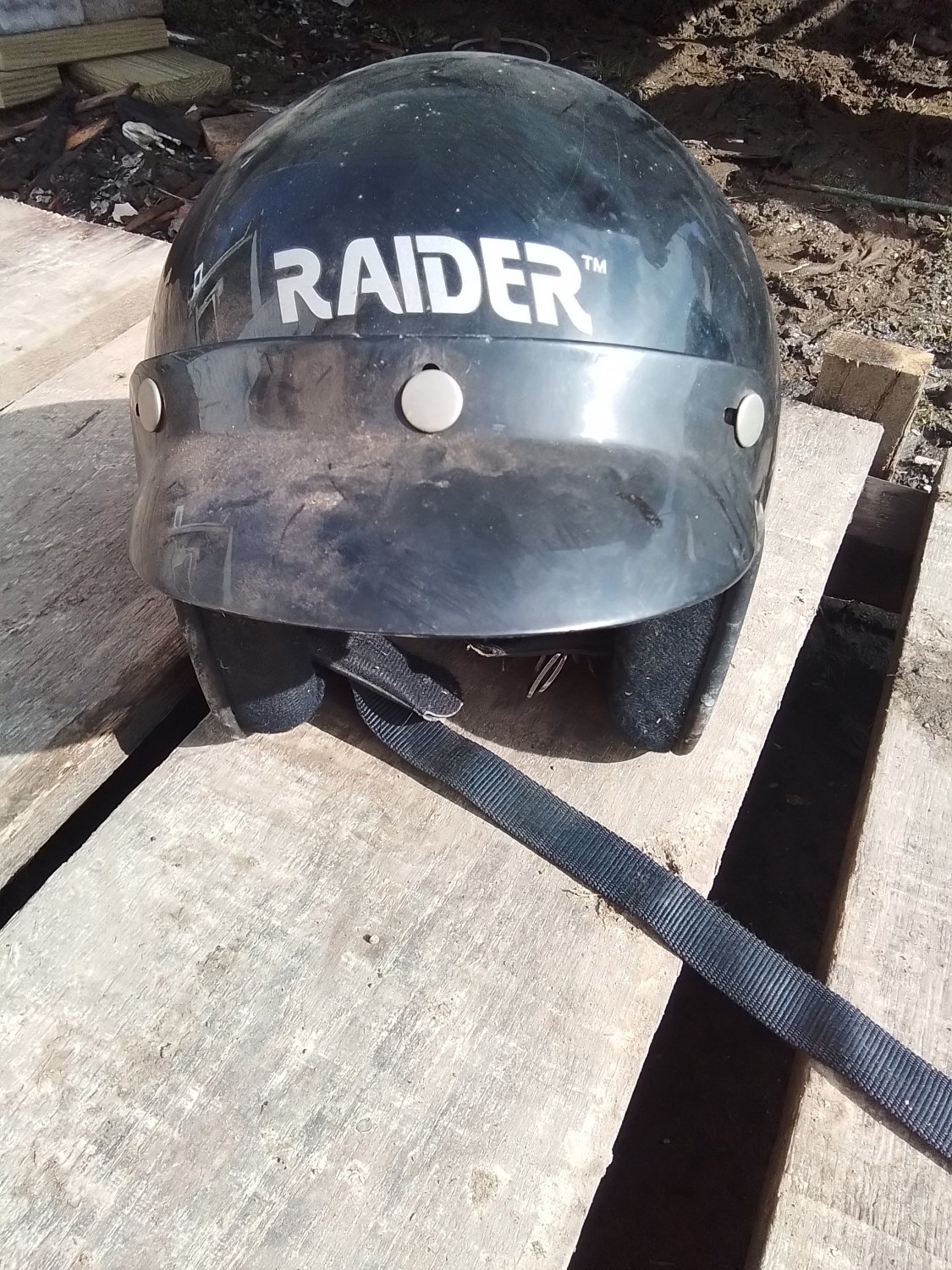 Rare Raider Motorcycle Half Helmet
