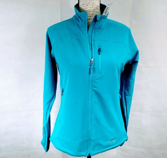 Marmot M3 Softshell Women’s TEMPO Blue Jacket Sz S Water Repel ...