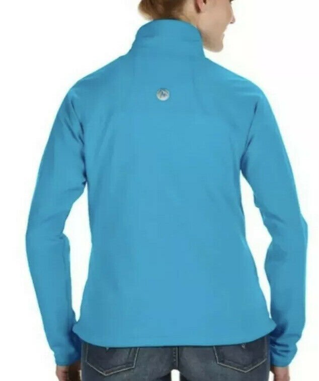 Marmot M3 Softshell Women’s TEMPO Blue Jacket Sz S Water Repel ...